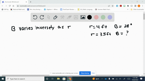 SOLVED:Use the four-step procedure for solving variation problems given on page 445 to solve ...