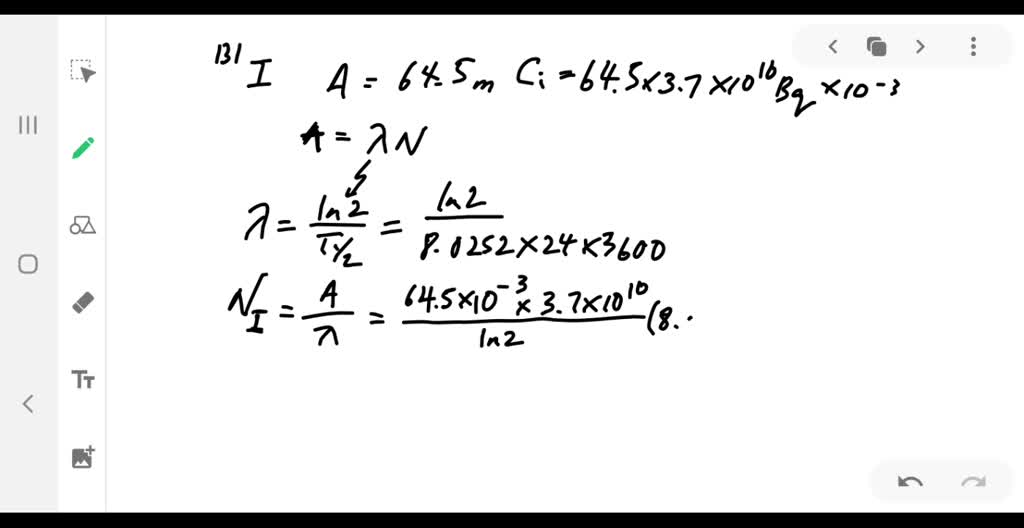 SOLVED:A radioactive sample has an initial activity of 4.5 \mathrm{mCi ...