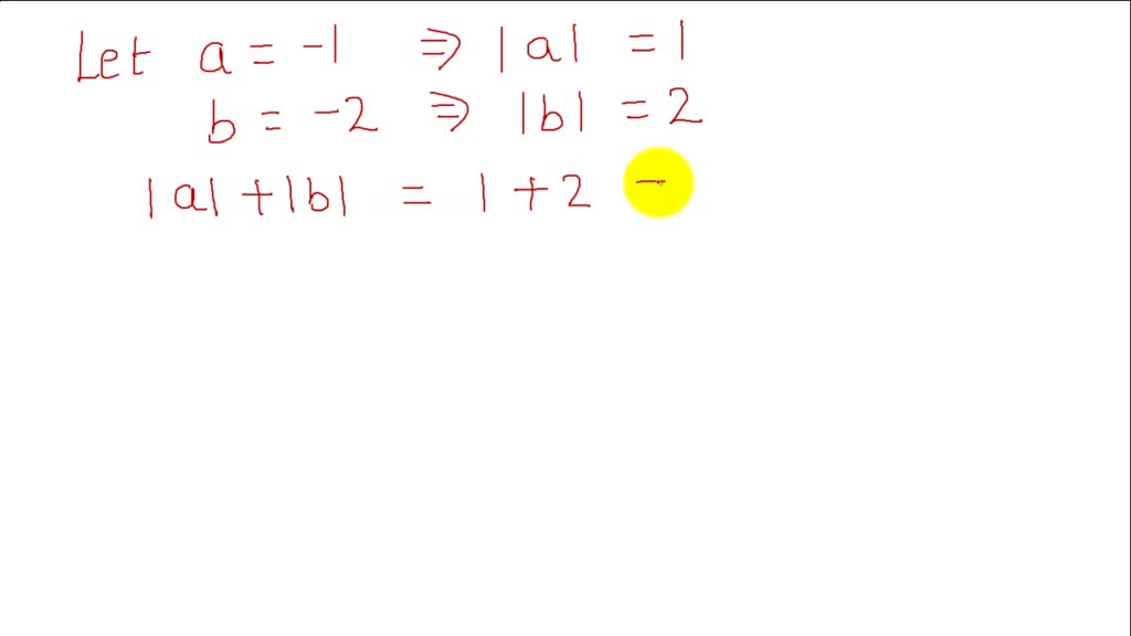 SOLVED Prove The Triangle Inequality a b leq a b Hint Expand a