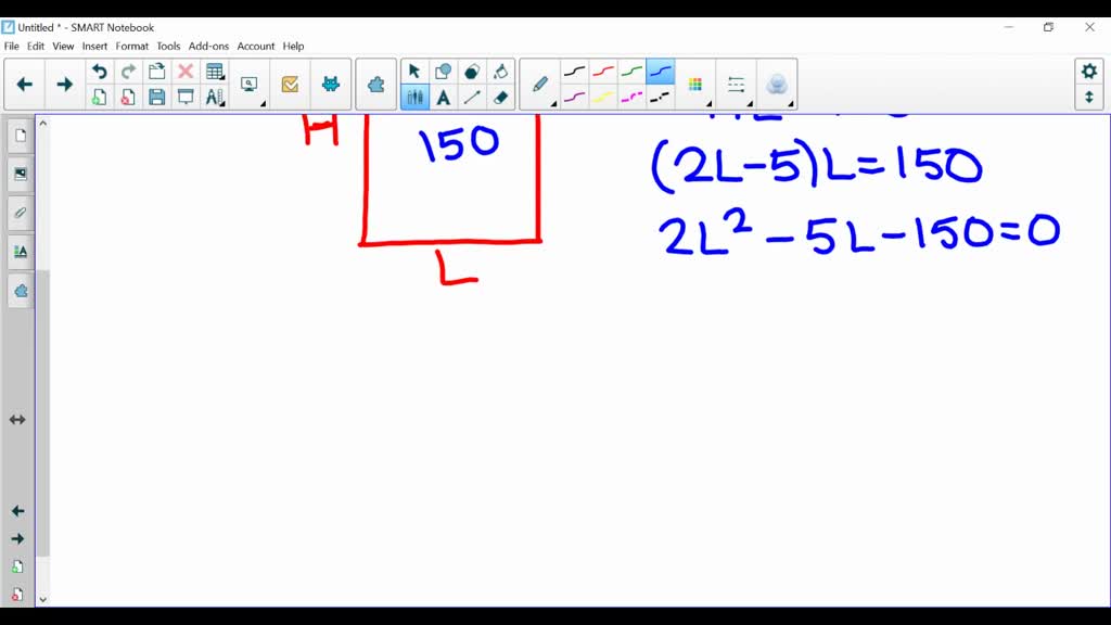 SOLVED: Solve. A rectangular carport has area 150 square feet. The ...