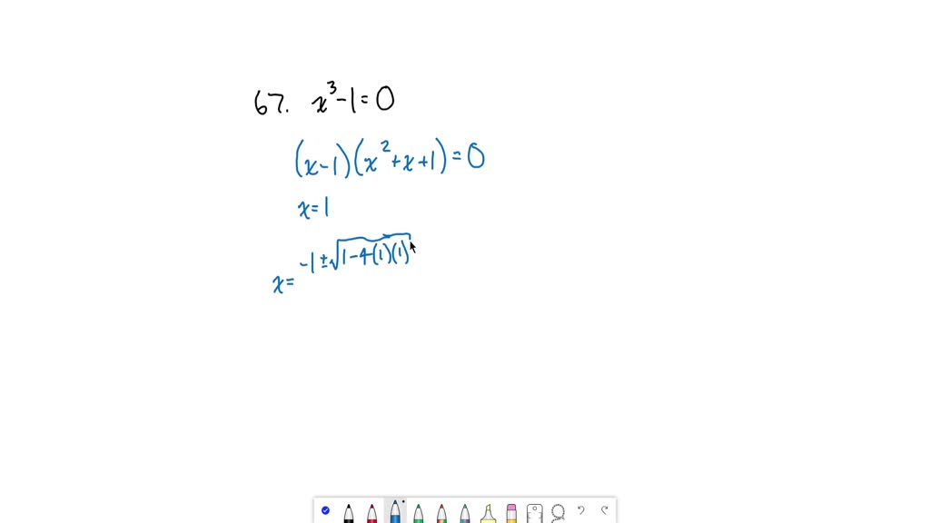 SOLVED:Find all solutions. x^3-1=0 SOLVED:Find all solutions. x^3-1=0