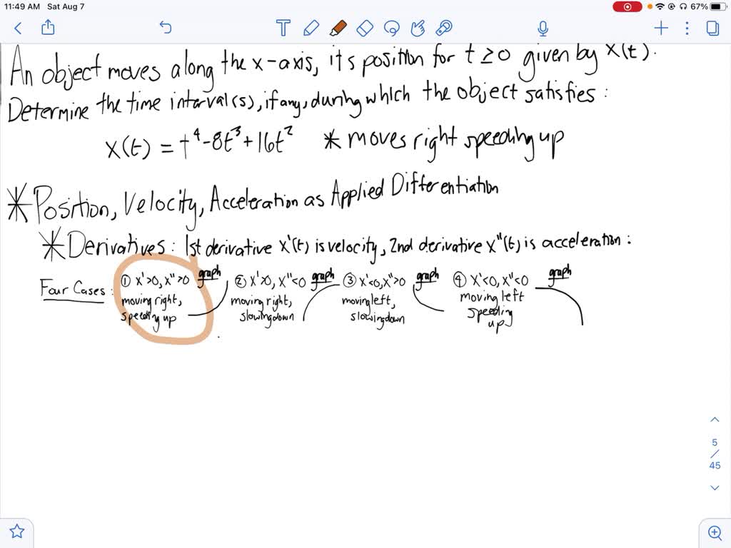 ⏩SOLVED:An object moves along the x -axis, its position at each time ...