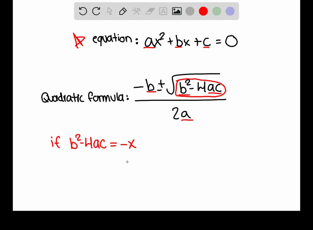 SOLVED The Discriminant Negative Only Ifthe Quadratic Equation Has No solved-the-discriminant-negative-only-ifthe-quadratic-equation-has-no