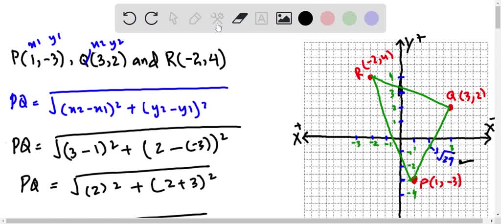 ⏩SOLVED:Show that the given points form the vertices of the… | Numerade