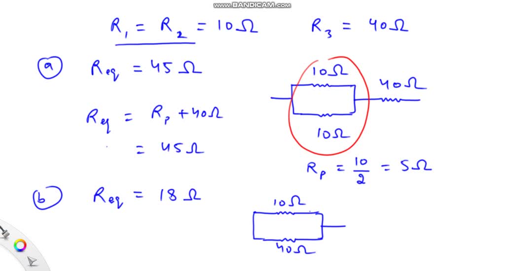 SOLVED:You have two 10 Ωresistors and one 40 Ωresistor. What ...