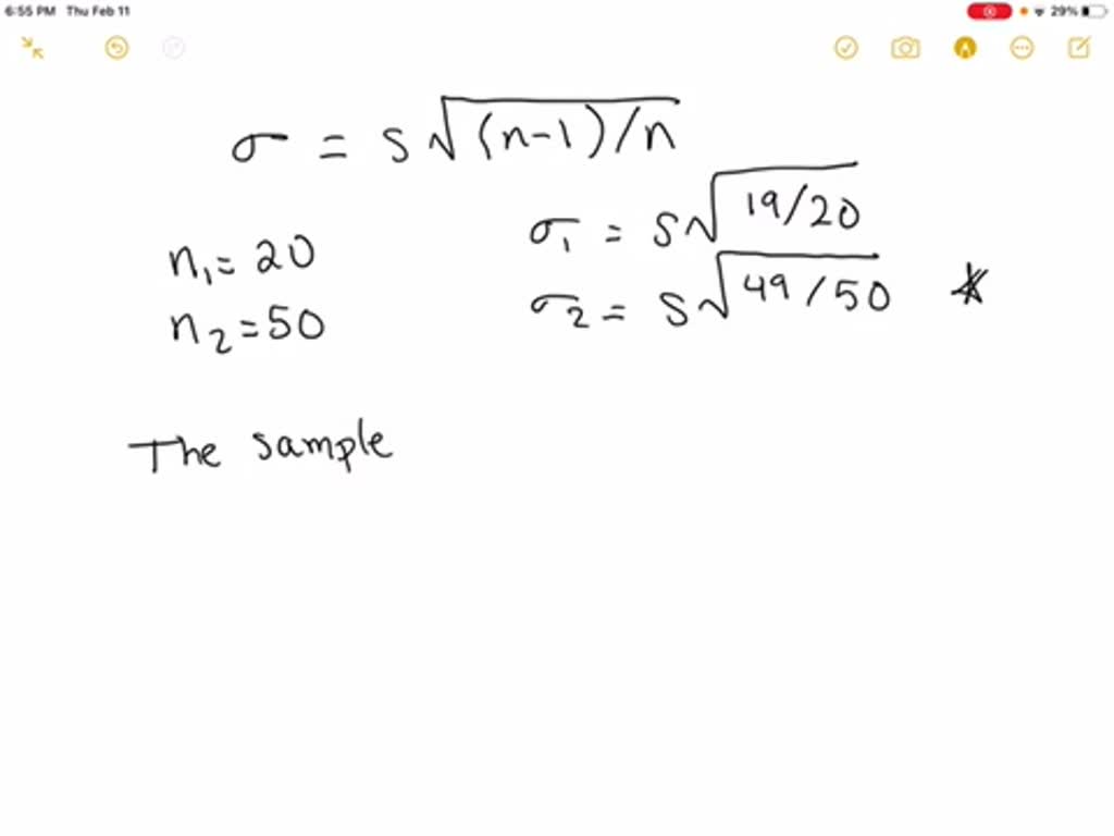 SOLVED: Consider two data sets with equal sample standard deviations ... SOLVED: Consider two data sets with equal sample standard deviations ...