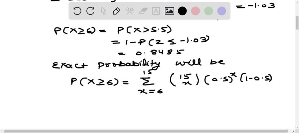 SOLVED: Using Table 1 in Appendix I, find the exact values for the binomial probabilities Then ...