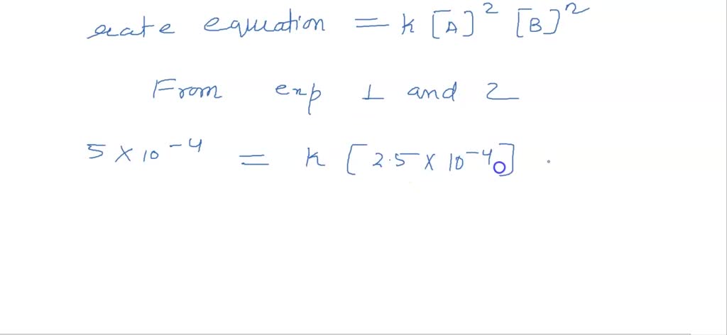 SOLVED:The data given below is for the reaction of NO and Cl2 to form ...