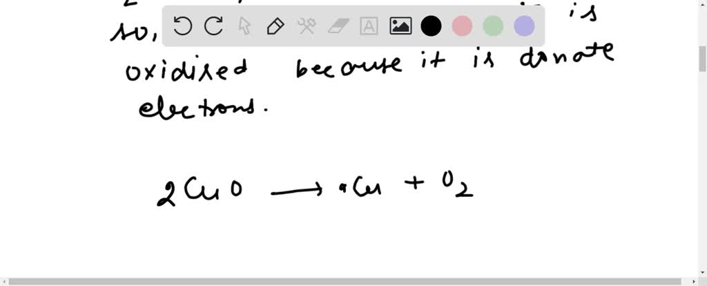 SOLVED:Explain what is oxidized and what is reduced when copper (II ...
