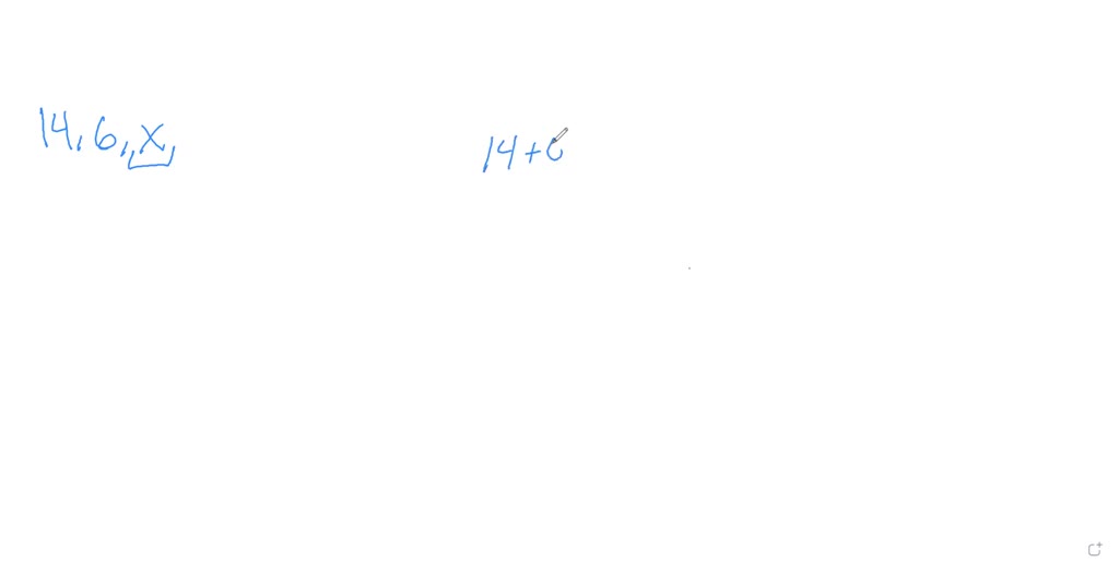 SOLVED:The sides of a triangle are 14,6, and x . Find the set of ...