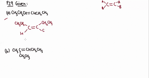 SOLVED:If there are geometric isomers for the following, draw ...