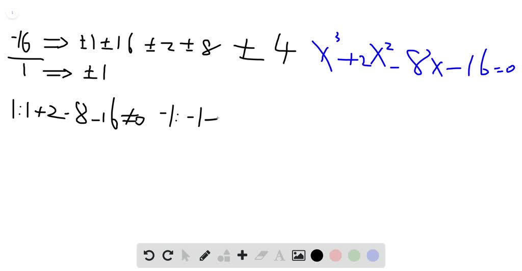 Solved Use The Rational Root Theorem To List All Possible Rational Roots For Each Polynomial