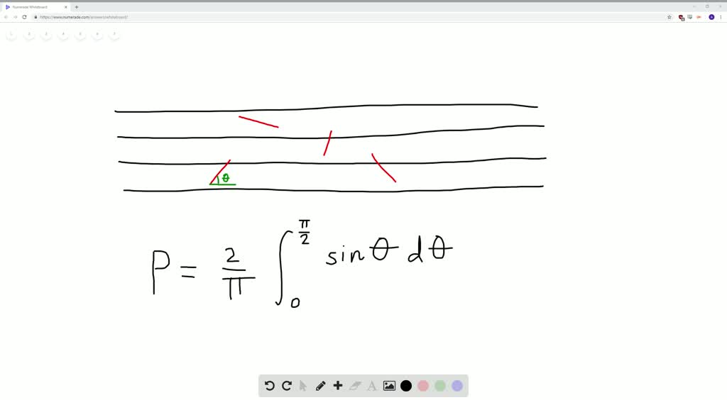 SOLVED: Buffon's Needle Experiment A horizontal plane is ruled with ...