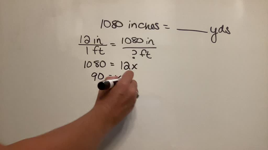 SOLVED 1 Yard Is Equal To How Many Inches 