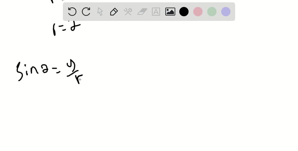 An equation of the terminal side of an angle θin standard position is ...