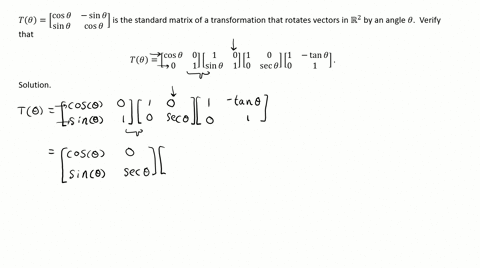 SOLVED:Consider the transformation of ℝ^2 corresponding to a ...