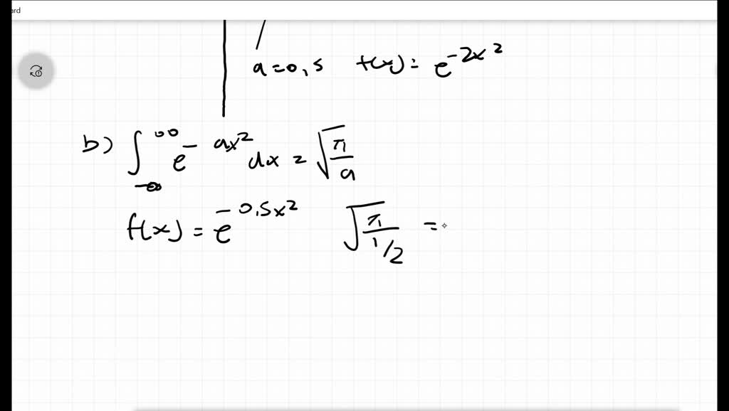 SOLVED:Gaussians An important function in statistics is the Gaussian ...