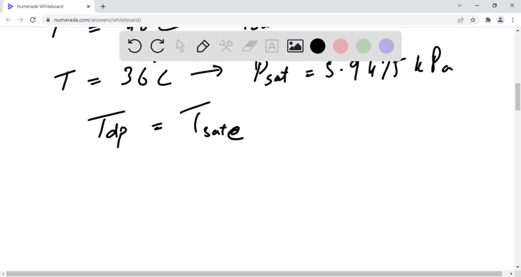 ⏩SOLVED:Calculate the dry-bulb temperature of moist air at 30^∘ C ...