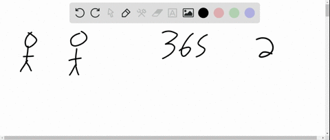 SOLVED:Birthday Problem In how many ways can 2 people each have ...