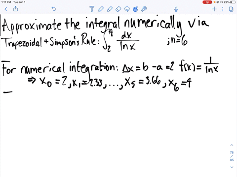 SOLVED: 2 Evaluate the double integral using the Trapezoidal rule ...