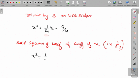 SOLVED:Solve the given quadratic equations by completing the square. 8 ...