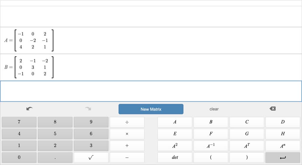⏩SOLVED:Products Involving Matrices and Inverses The matrices A and… | Numerade