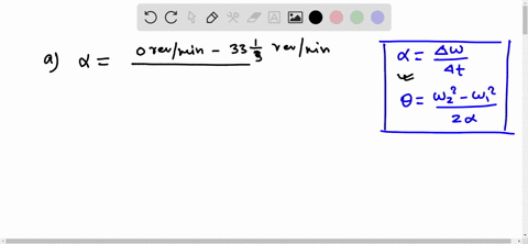 SOLVED:Turntable A record turntable rotating at 33 (1)/(3) rev/min ...