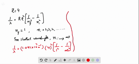 SOLVED: Applying the Bohr model to a triply ionized beryllium atom (Be ...