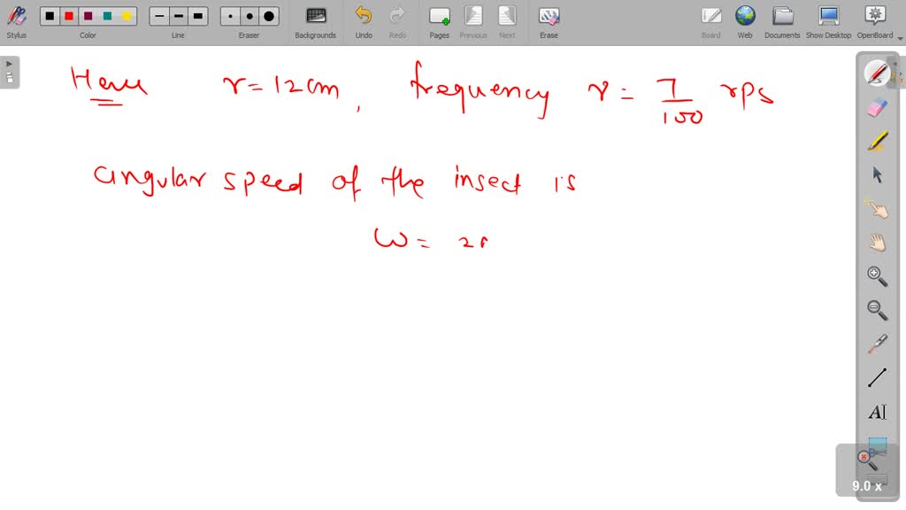 SOLVED: An insect trapped in a circular groove of radius 12cm moves ...