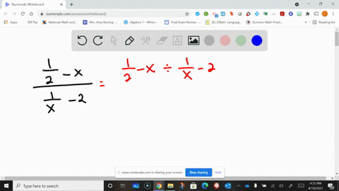 SOLVED:Simplify. 1 x-1-2 x