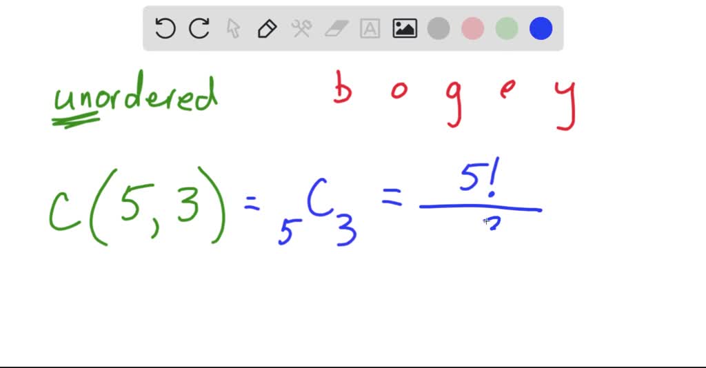 SOLVED:How many three-letter (unordered) sets are possible that use the ...
