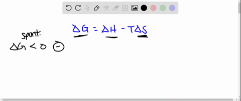 ⏩SOLVED:Describe how the signs of ΔH and ΔS determine whether a… | Numerade