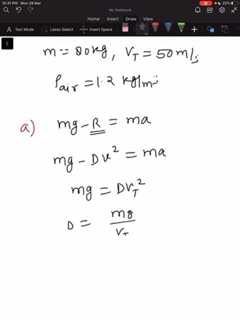 SOLVED:A sky diver of mass 80.0 \mathrm{~kg} jumps from a slow-moving ...