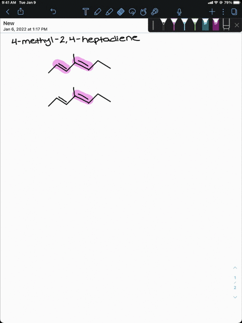 SOLVED:Draw the four distinct geometric isomers of 4 -methyl-2, 4-heptadiene.