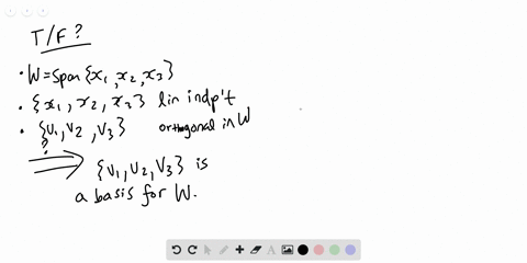 SOLVED:In Exercises 17 and 18, all vectors and subspaces are in \mathbb{R}^{n} . Mark each ...