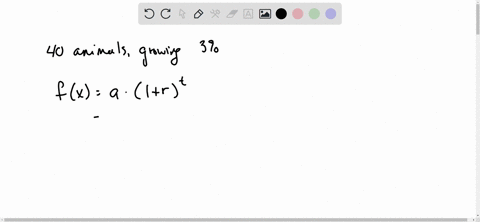 SOLVED:Write an exponential model for a population that started with 40 animals and is growing ...