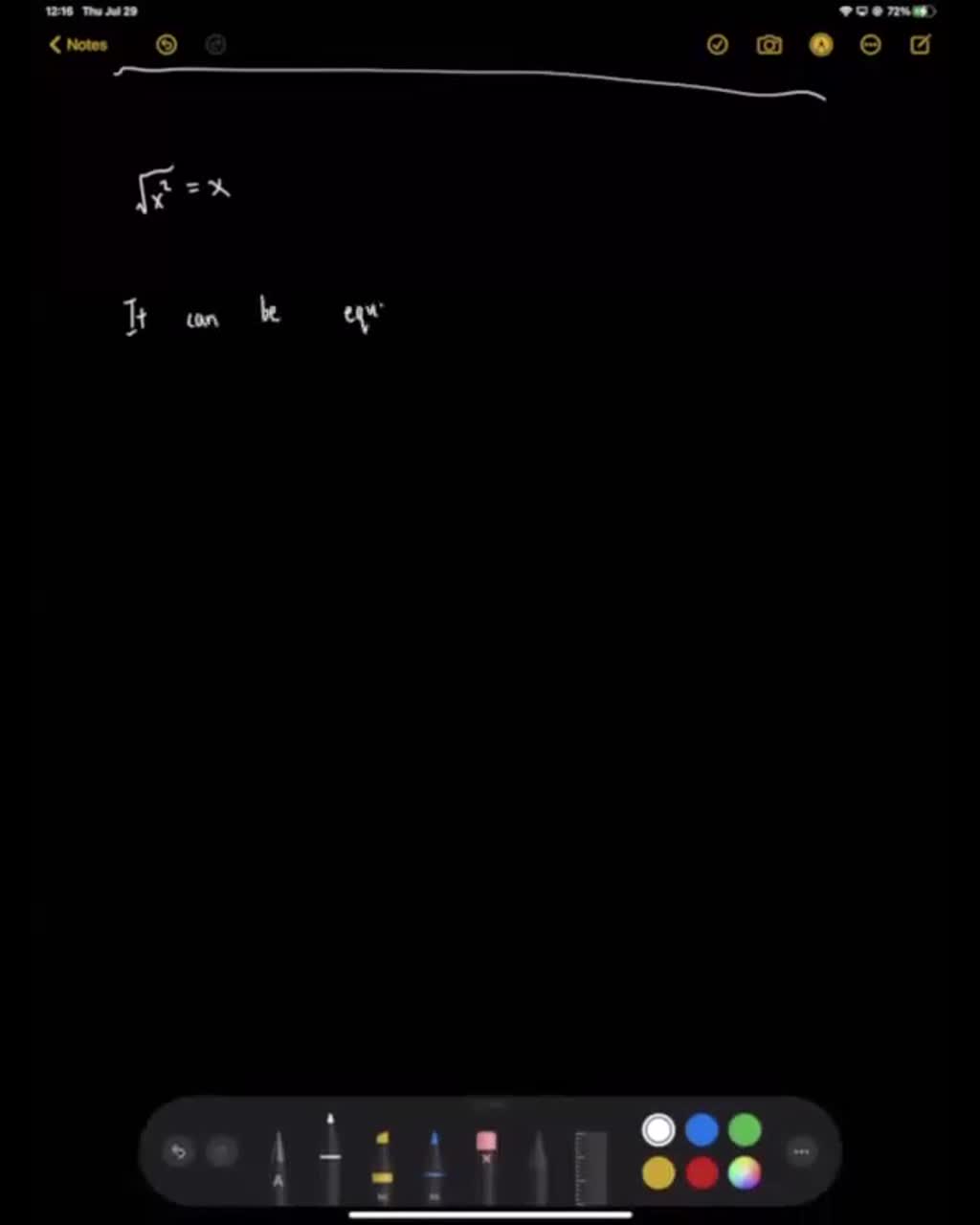 SOLVED:Explain why √(x^2) does not equal x when x is a negative number.