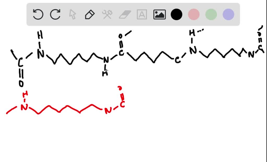 SOLVED:Hydrogen bonding between polyamide chains plays an important ...