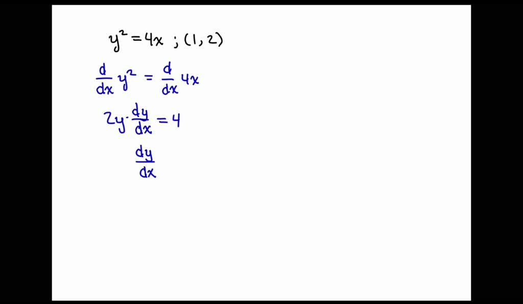 SOLVED Implicit Differentiation Carry Out The Following Steps A Use