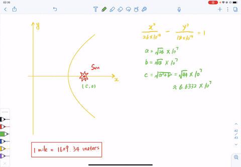 SOLVED:Comet's path Comets can travel in elliptical, parabolic, or ...