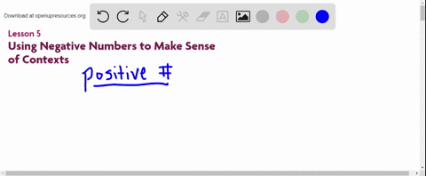 SOLVED:Summary Lesson: Using Negative Numbers to Make Sense of Contexts