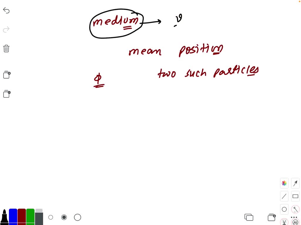 SOLVED:The particles of a medium vibrate about their mean positions ...