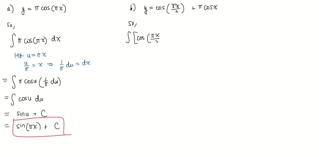 SOLVED: Find an antiderivative for each function. Do as many as you can mentally. Check your ...