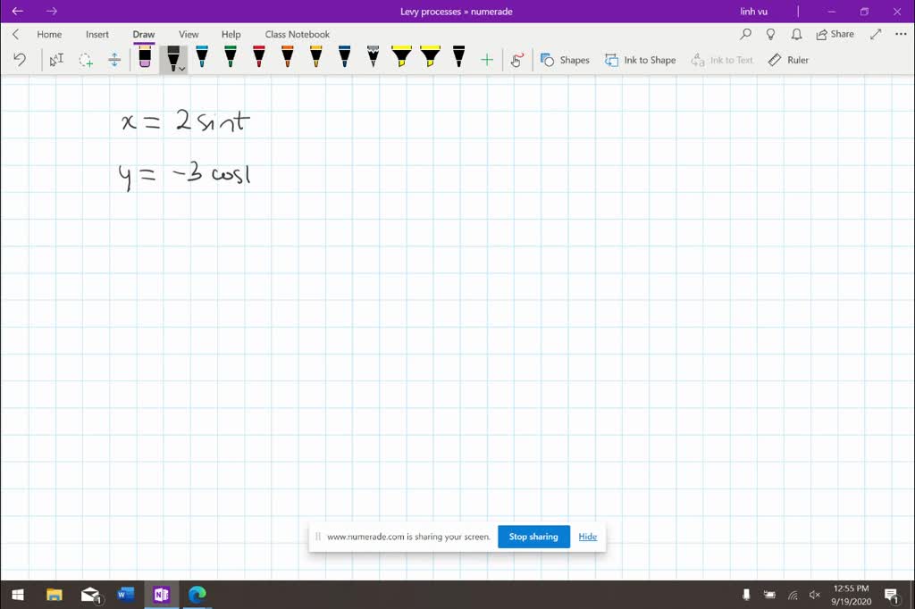 SOLVED:For Exercises 7 through 18 , (a) graph the curves defined by the parametric equations ...