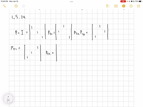 SOLVED:Write down all six of the 3 by 3 permutation matrices, including P=I. Identify their ...
