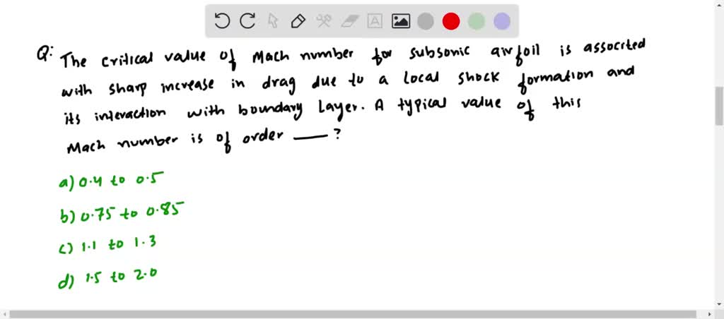 SOLVED:The Ackeret airfoil theory of Eq. (9.104) is meant for moderate ...