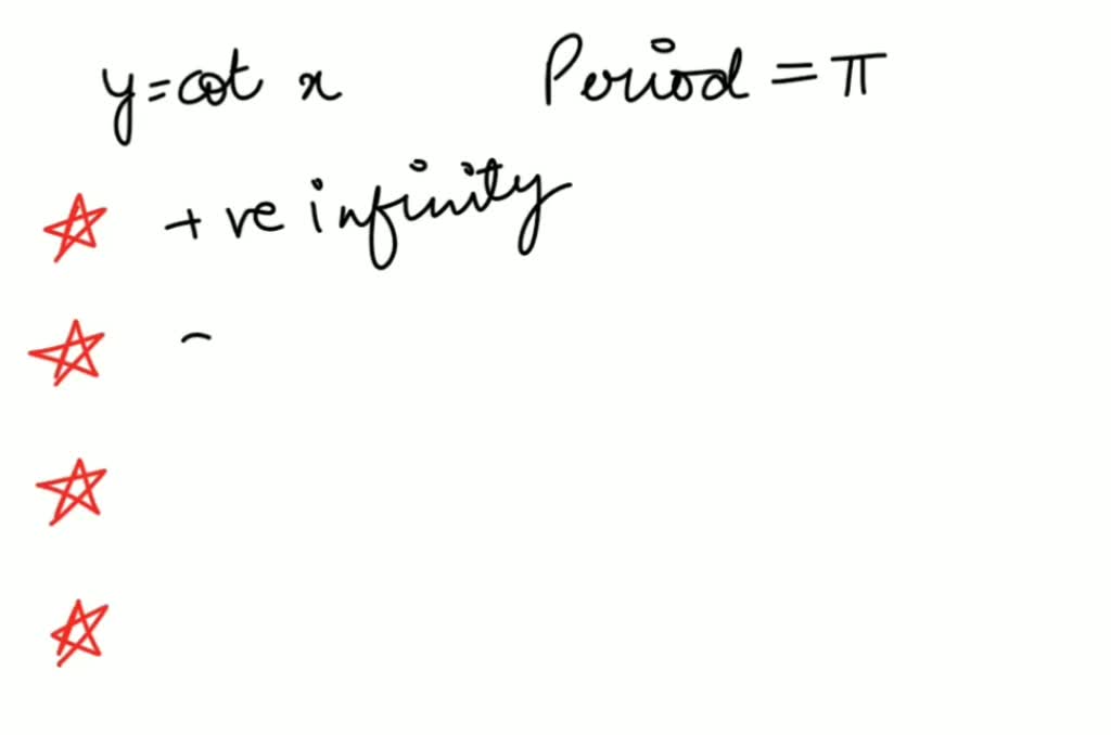 SOLVED:Without drawing a graph, describe the behavior of the basic cotangent curve.