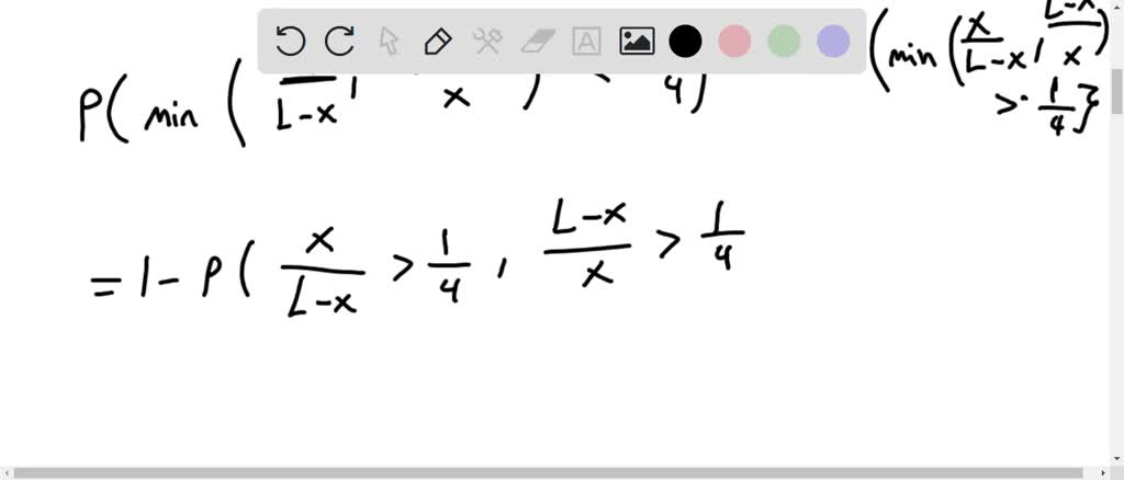 A point is chosen at random on a line segment of length L . Interpret ...