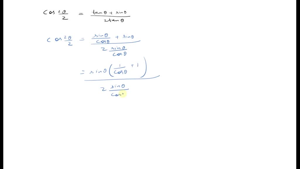 SOLVED:Which of the following is a valid step in proving the identity ...