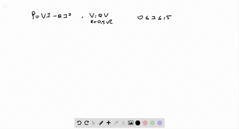 SOLVED:Power The formula for the power output P of a battery is P=V I-R ...